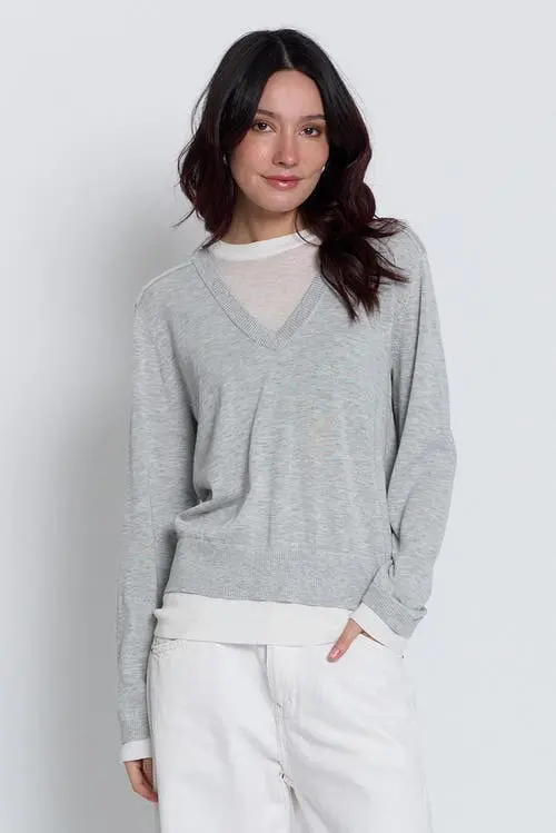 Central Park West Coen Layered Vneck