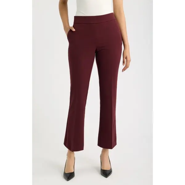 Anne Klein Pull-on Straight Leg Trouser Pants