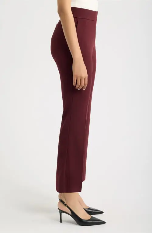 Anne Klein Pull-on Straight Leg Trouser Pants