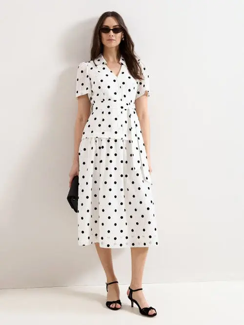 PHASE EIGHT Adele Short Sleeve Midi Dress