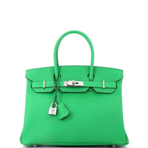 Hermès Birkin Handbag Epsom With Palladium Hardware 30 - Green