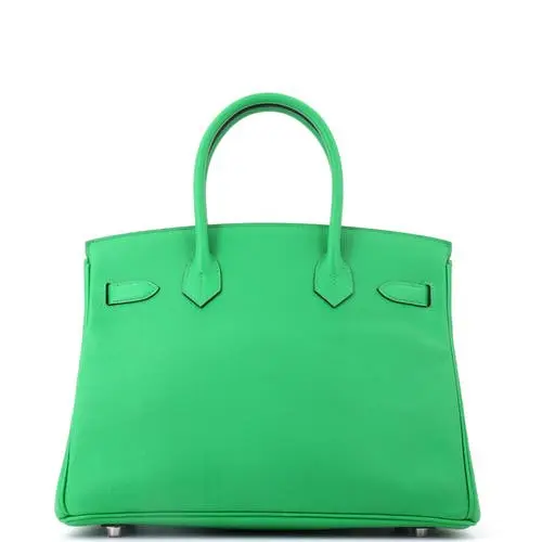 Hermès Birkin Handbag Epsom With Palladium Hardware 30 - Green