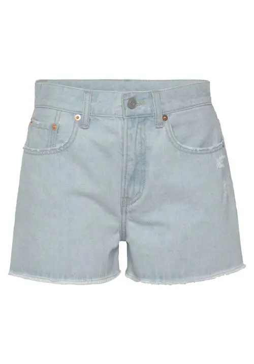 LASCANA Mid Rise Frayed Hem Shorts