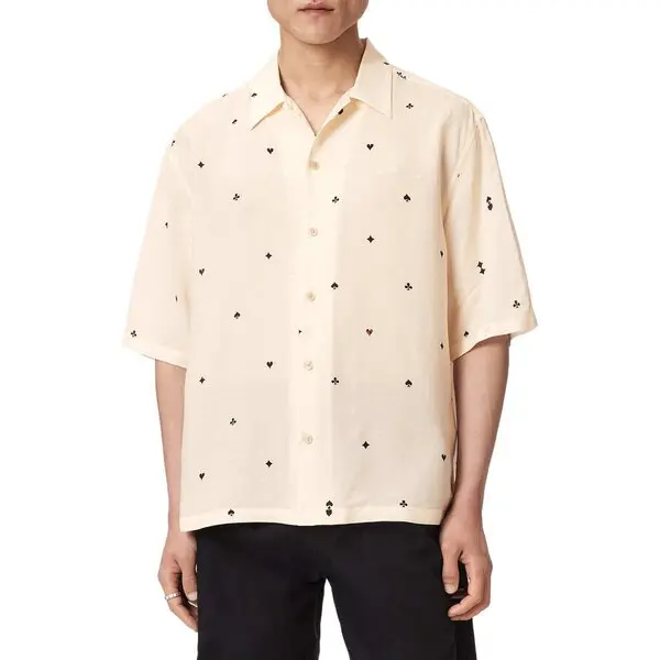 ALLSAINTS Cardsuit Camp Shirt - Ecru