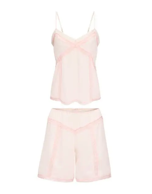 ADORE ME Aniella Cami & Shorts Pajama Set - Light Pink
