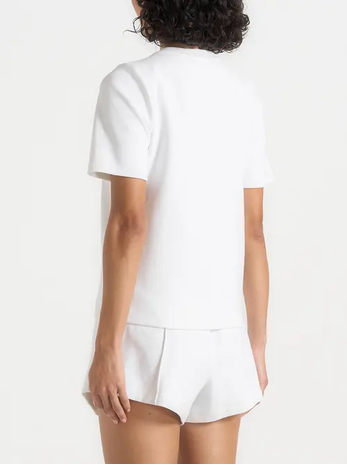 Manière De Voir Short Sleeve Cotton T-shirt - White