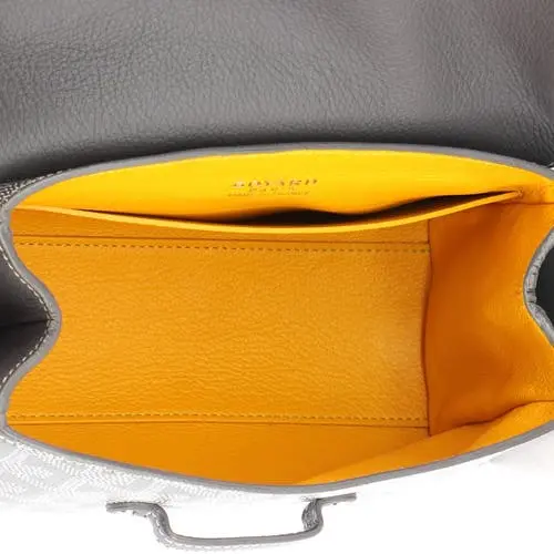 Goyard Saigon Top Handle Bag Coated Canvas With Leather Mini