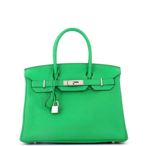 Hermès Birkin Handbag Clemence With Palladium Hardware 30