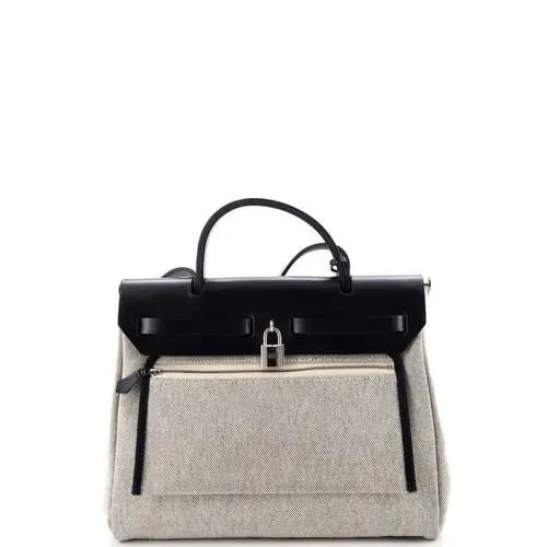 Hermès Herbag Zip Pegase Pop Toile And Leather 31