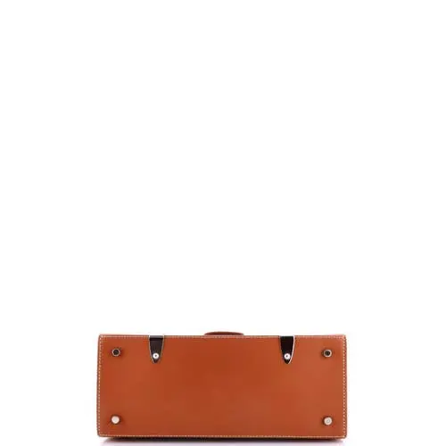 Goyard Saigon Top Handle Bag Coated Canvas With Leather Pm