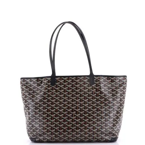 Goyard Artois Tote Coated Canvas Mm - Black