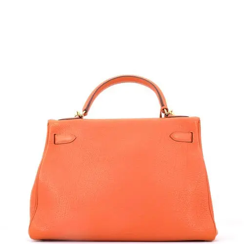 Hermès Kelly Handbag Togo With Gold Hardware 32 - Orange