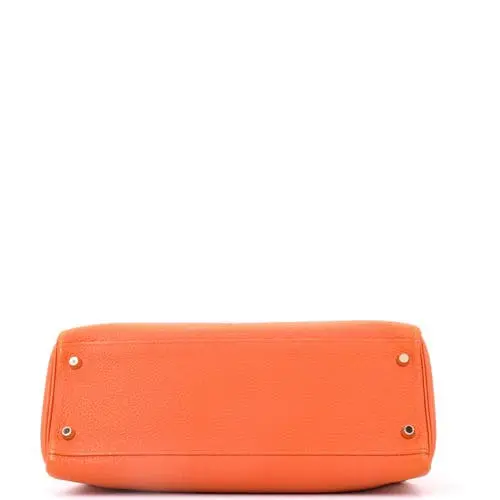 Hermès Kelly Handbag Togo With Gold Hardware 32 - Orange