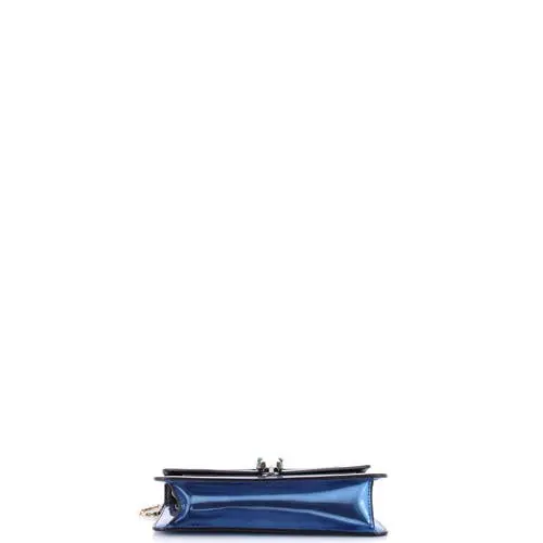 BVLGARI Serpenti Forever Shoulder Bag Metallic Leather Small