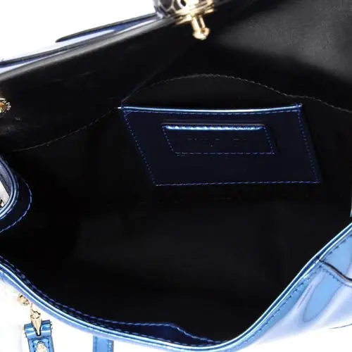 BVLGARI Serpenti Forever Shoulder Bag Metallic Leather Small
