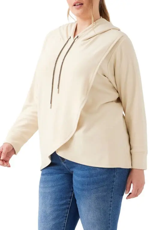 Karen Kane Rhinestone Embellished Crossover Hoodie