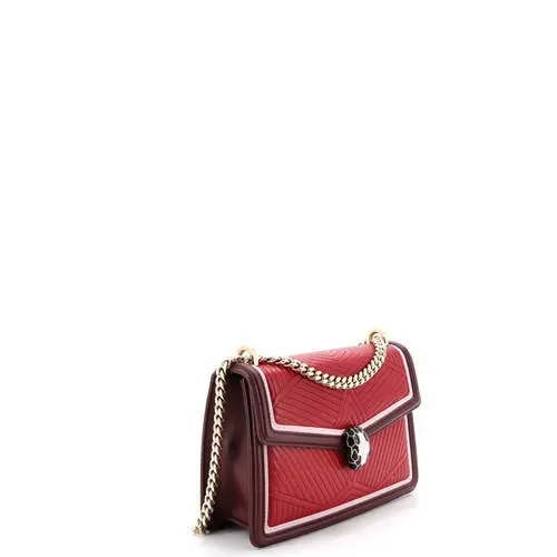 BVLGARI Serpenti Forever Shoulder Bag Quilted Leather