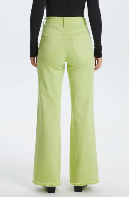 BAYEAS High Waist Wide Leg Jeans - Pistachio