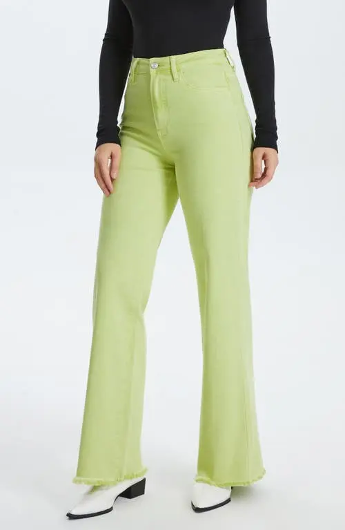 BAYEAS High Waist Wide Leg Jeans - Pistachio