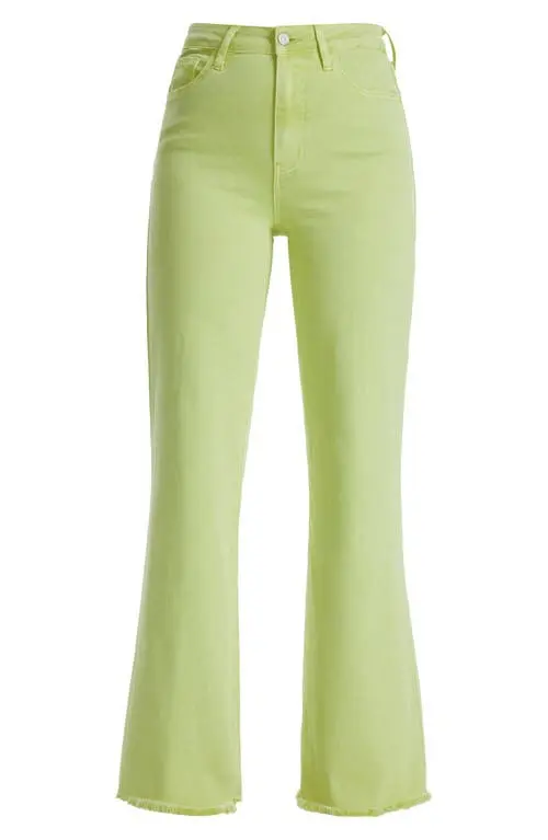 BAYEAS High Waist Wide Leg Jeans - Pistachio