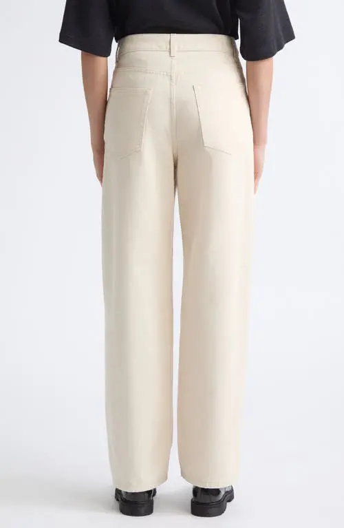 RÓHE Bruun High Waist Baggy Wide Leg Jeans - Ecru