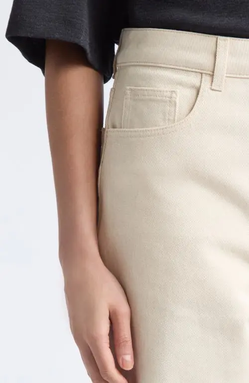 RÓHE Bruun High Waist Baggy Wide Leg Jeans - Ecru