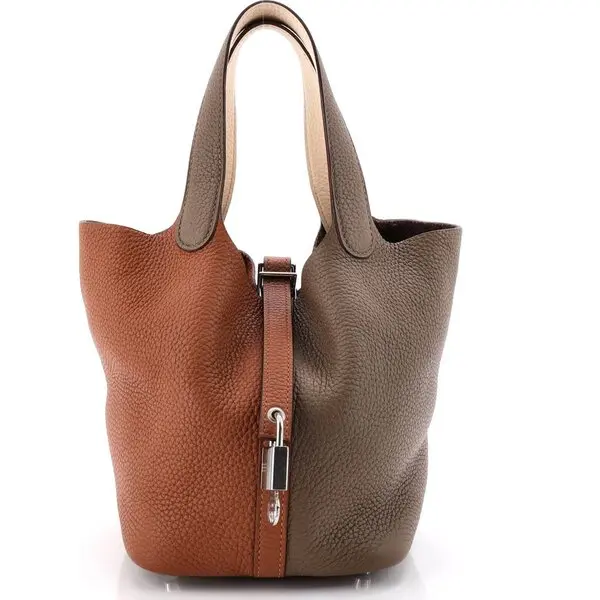 Hermès Picotin Lock Bag Tricolor Clemence Pm
