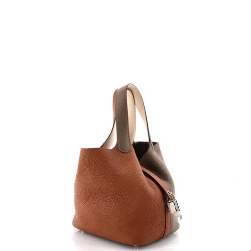 Hermès Picotin Lock Bag Tricolor Clemence Pm
