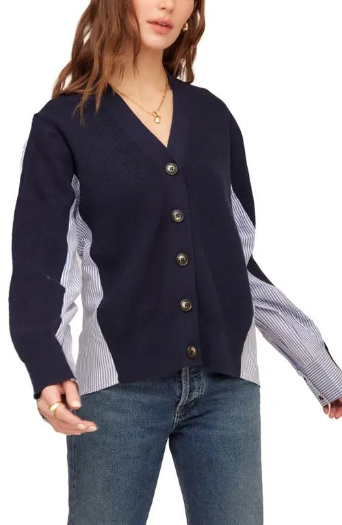 Fifteen Twenty Mixed Media V-neck Cardigan