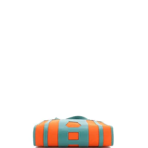 Hermès Petit H Bell Tote Toile And Leather Pm