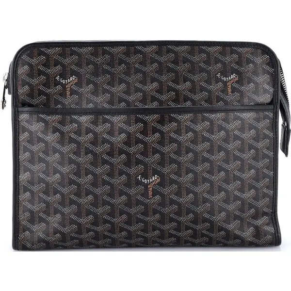 Goyard Jouvence Toiletry Pouch Coated Canvas Gm - Black