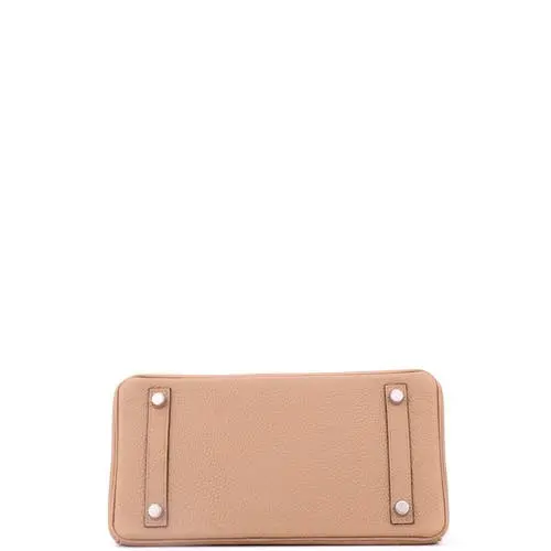 Hermès Birkin Handbag Brown Togo With Palladium Hardware 25