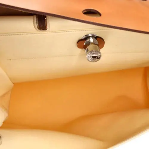 Hermès Herbag Zip Leather And Toile 39