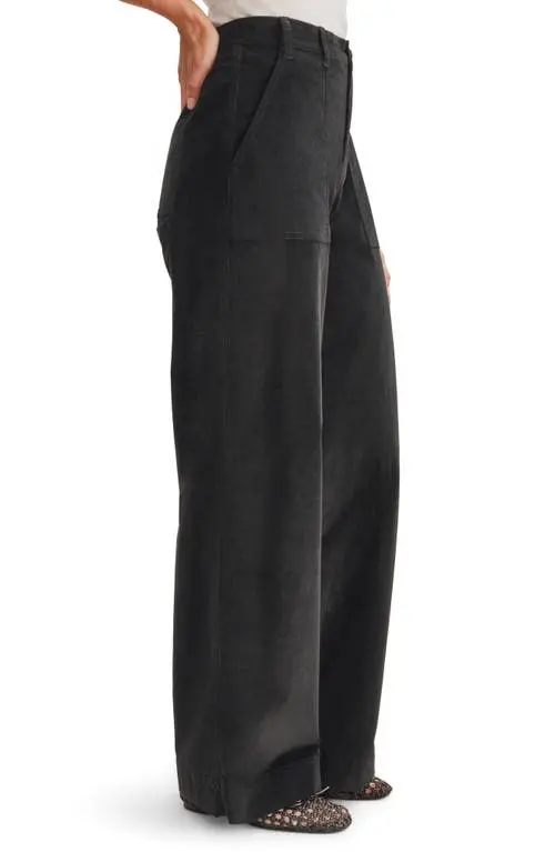 Splendid Colette Patch Pocket Wide Leg Corduroy Pants
