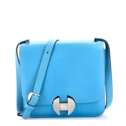 Hermès 2002 Shoulder Bag Evercolor 20 - Blue