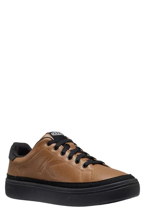 Keen Km1 Leather Court Sneaker - Bison/black