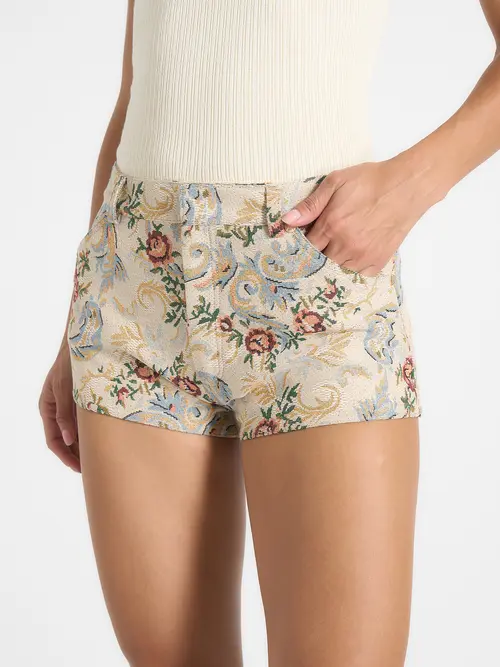 Manière De Voir Samia Tapestry Mini Shorts