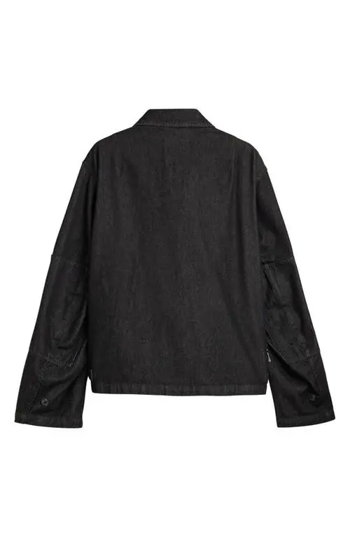 Y3 Zip Front Denim Jacket