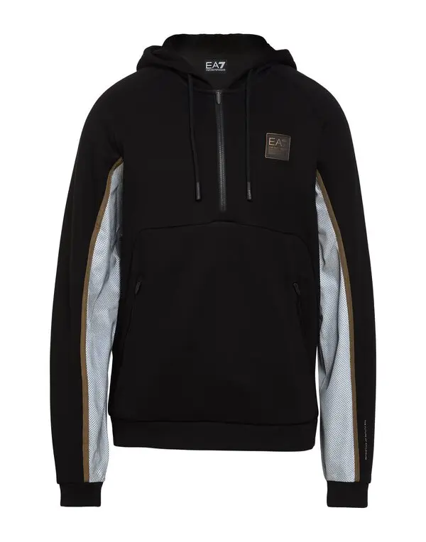 EA7 Sweatshirt Size Cotton, Polyester - Black