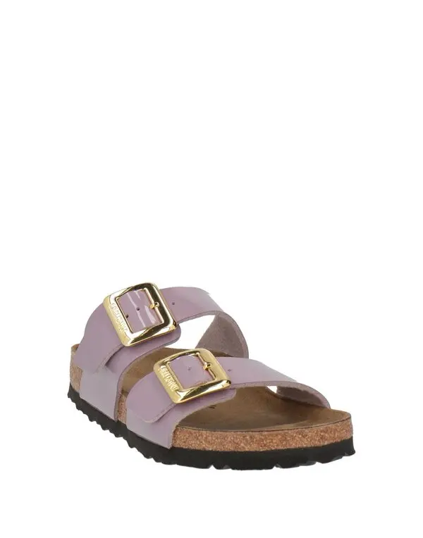 BIRKENSTOCK Patent Effect Buckled Sandals