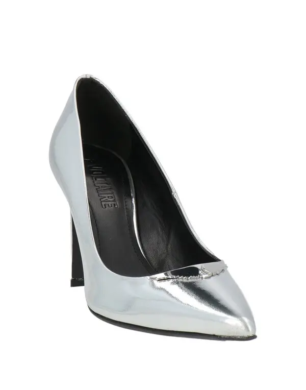 Zadig&Voltaire Leather Stiletto Pumps With Logo Embellishment