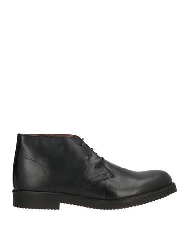 CALPIERRE Leather Ankle Boots - Midnight Blue