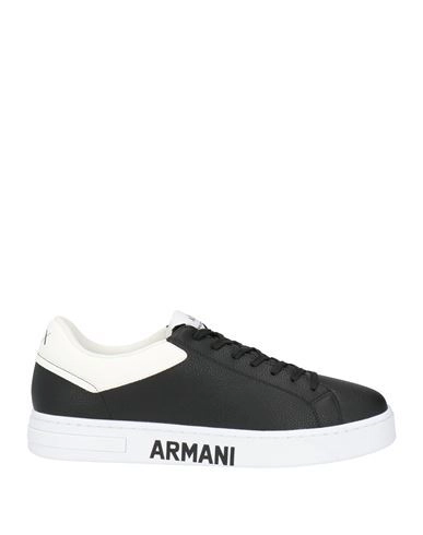 Armani Exchange Cow Leather Sneakers - Black