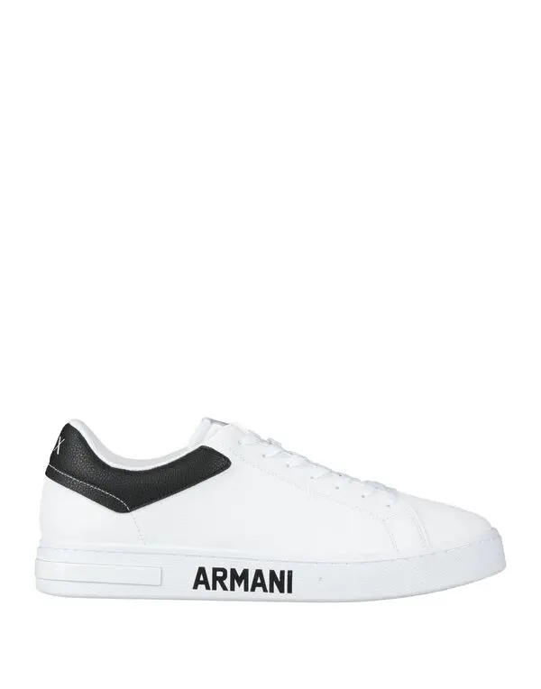 Armani Exchange Sneakers Size Cow Leather - White
