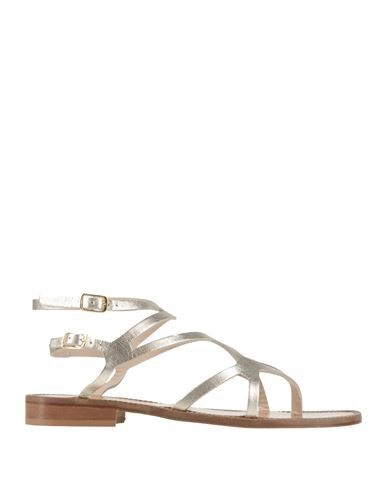BALDININI Thong Sandal Platinum Size Leather