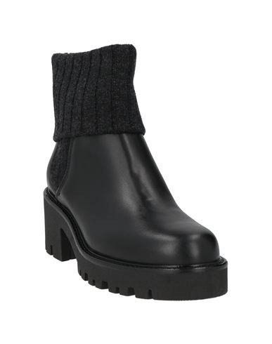 BALDININI Ankle Boots In Leather And Textile Fibers