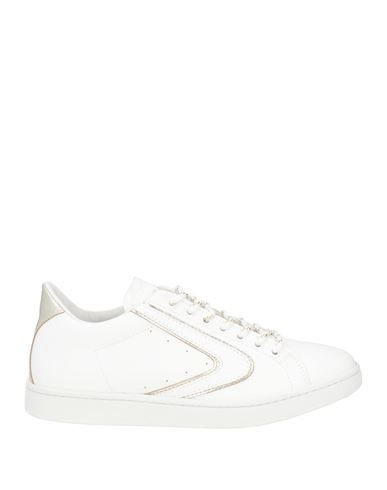 VALSPORT Leather Sneakers With Metallic Trim