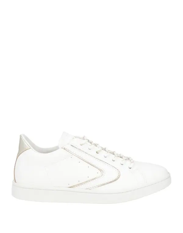 VALSPORT Leather Sneakers With Metallic Trim