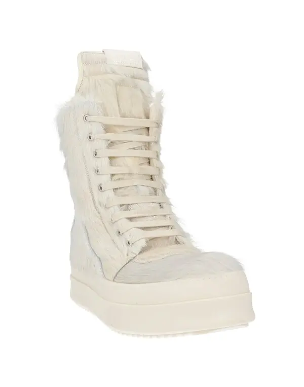 Rick Owens Ankle Boots Ivory Size Leather