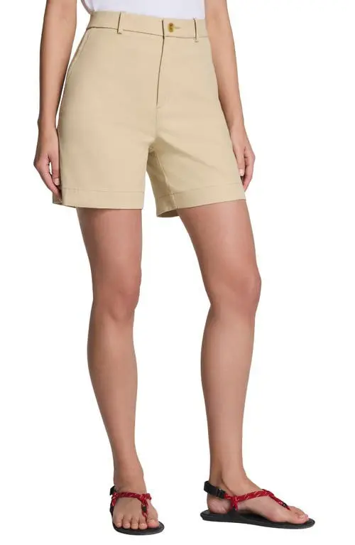 Spanx Supersmooth™ High Waist Stretch Twill Shorts - Sandbar